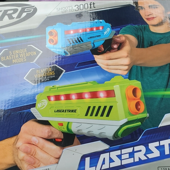 Nerf | Toys | Nerf Eastpoint Laserstrikr 2 Pack Toy Guns Shoots Up To ...